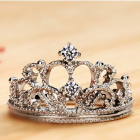 Jewelry | Diamond Princess Crown Ring | Poshmark